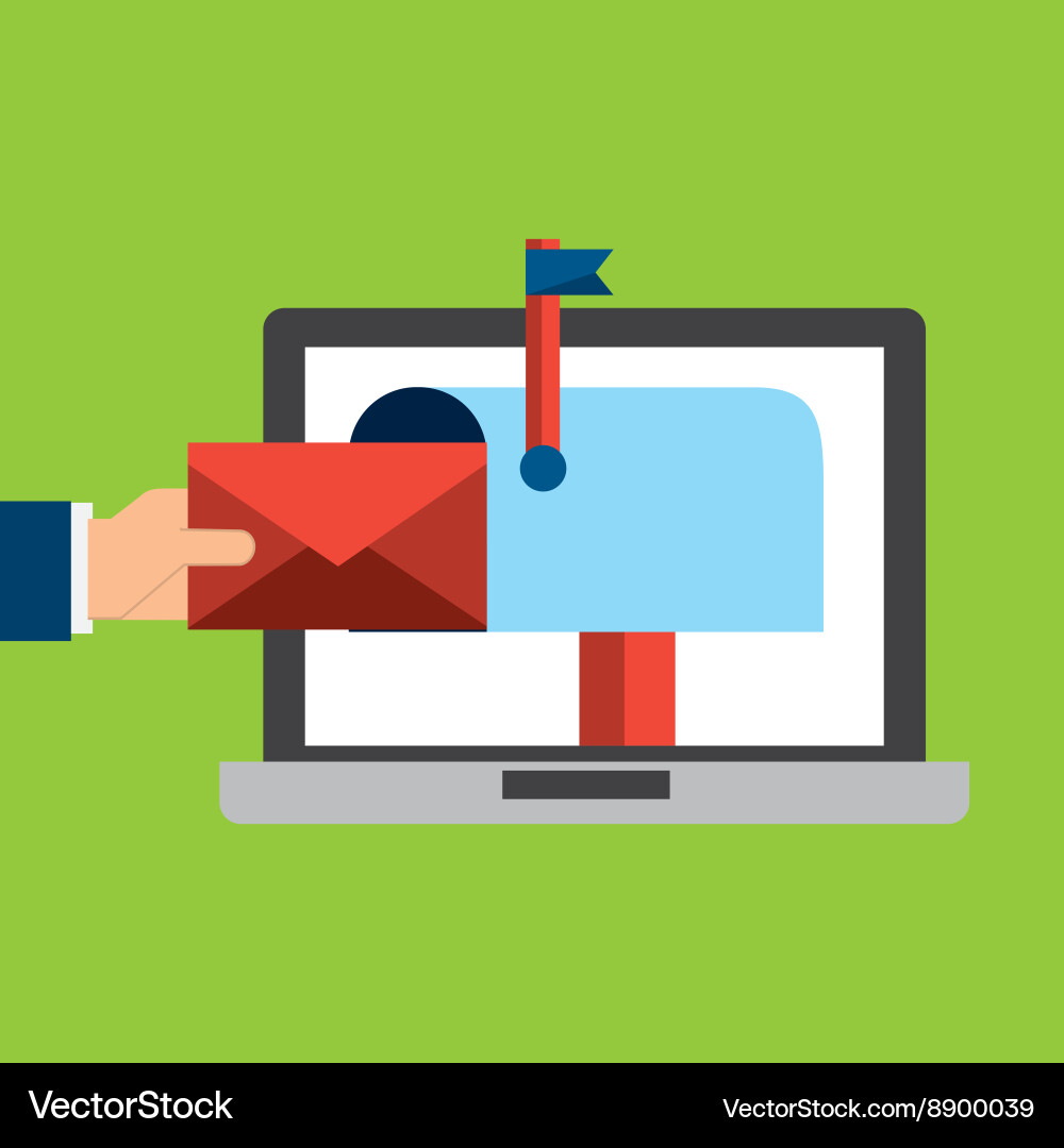 Mail marketing design Royalty Free Vector Image