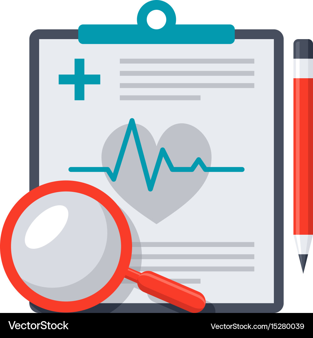 Medical diagnostic icon Royalty Free Vector Image