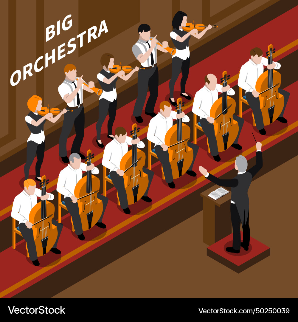 Music isometric composition Royalty Free Vector Image