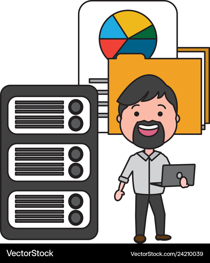 People big data Royalty Free Vector Image - VectorStock