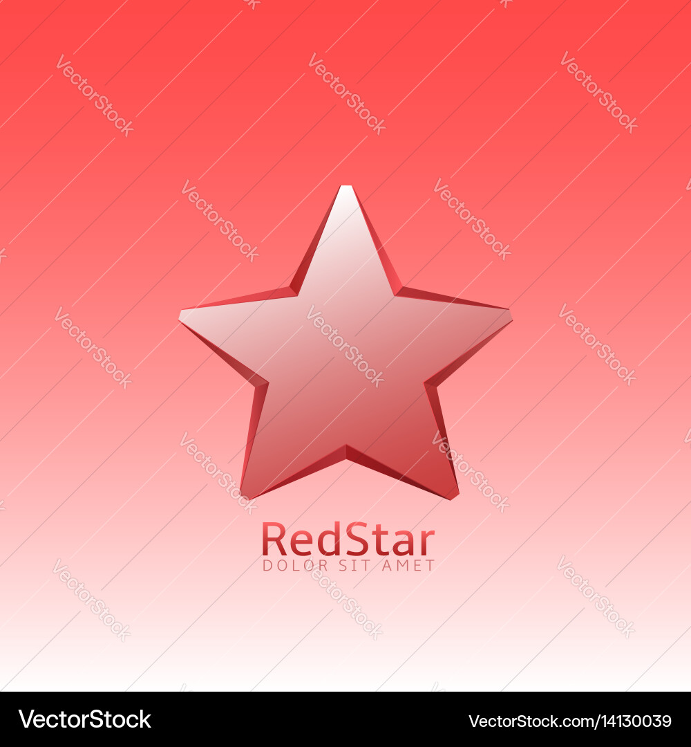 Red star logo Royalty Free Vector Image - VectorStock