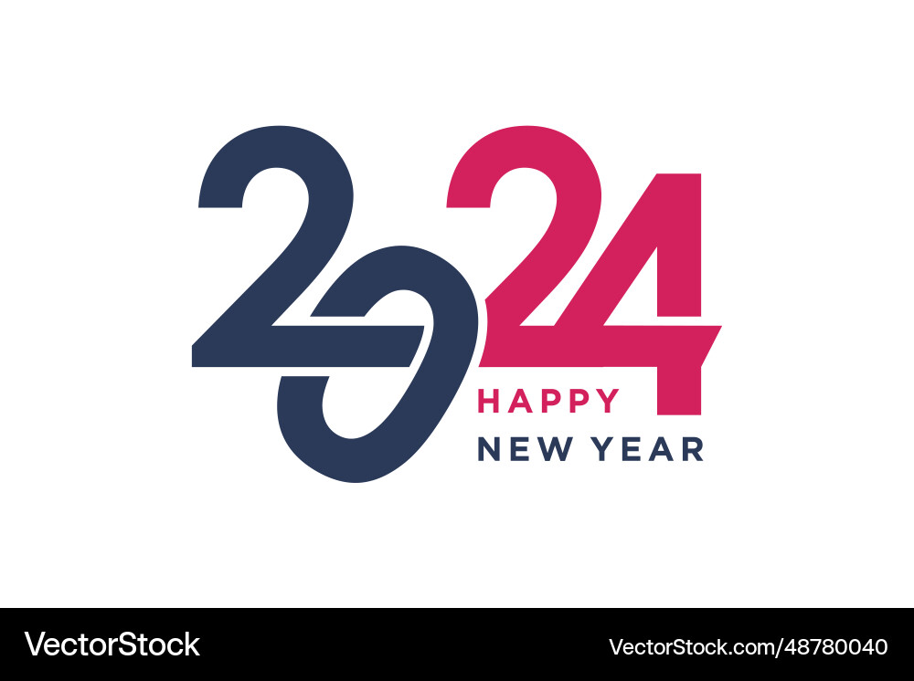 2024 logo design element with modern style Vector Image