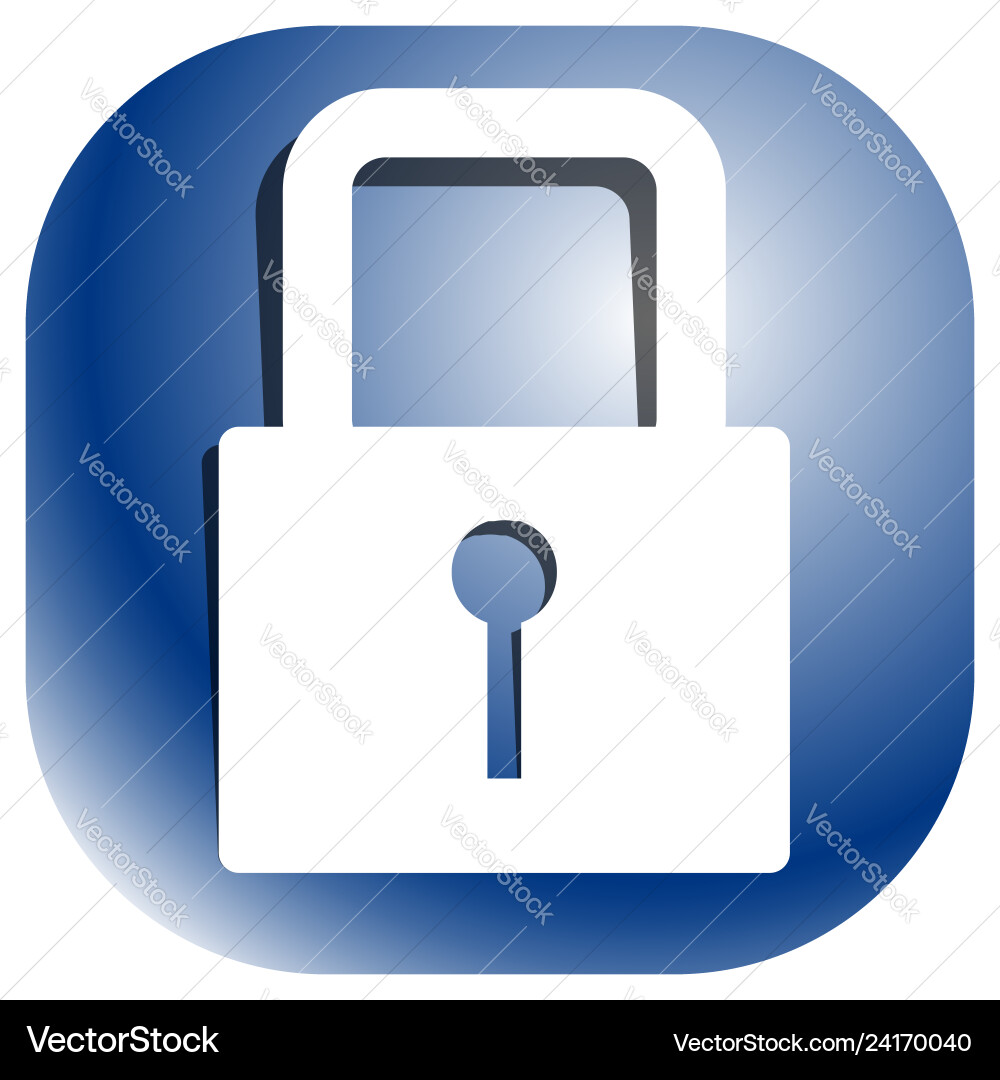 For security prevention privacy themes padlock Vector Image