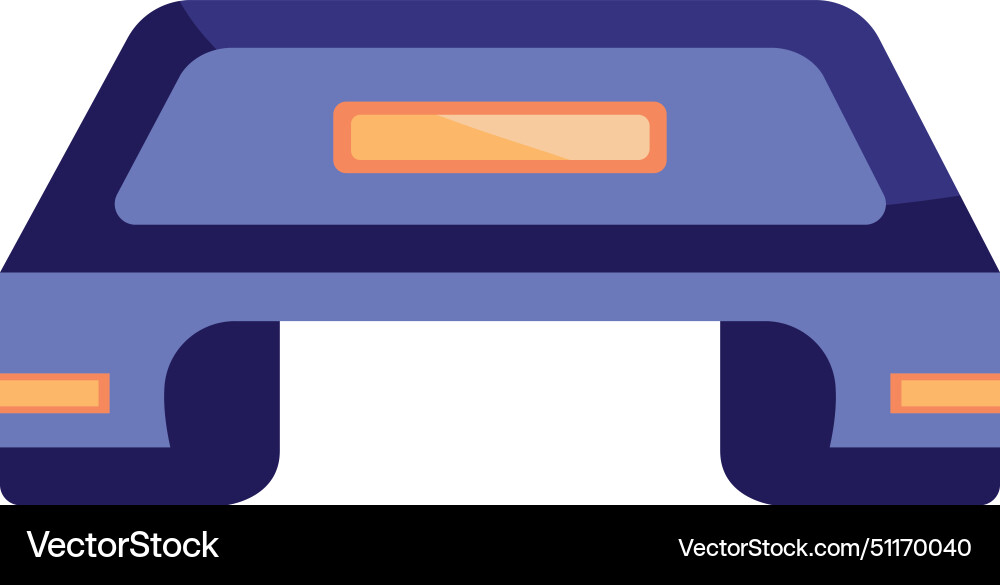 Gym equipment step platform Royalty Free Vector Image