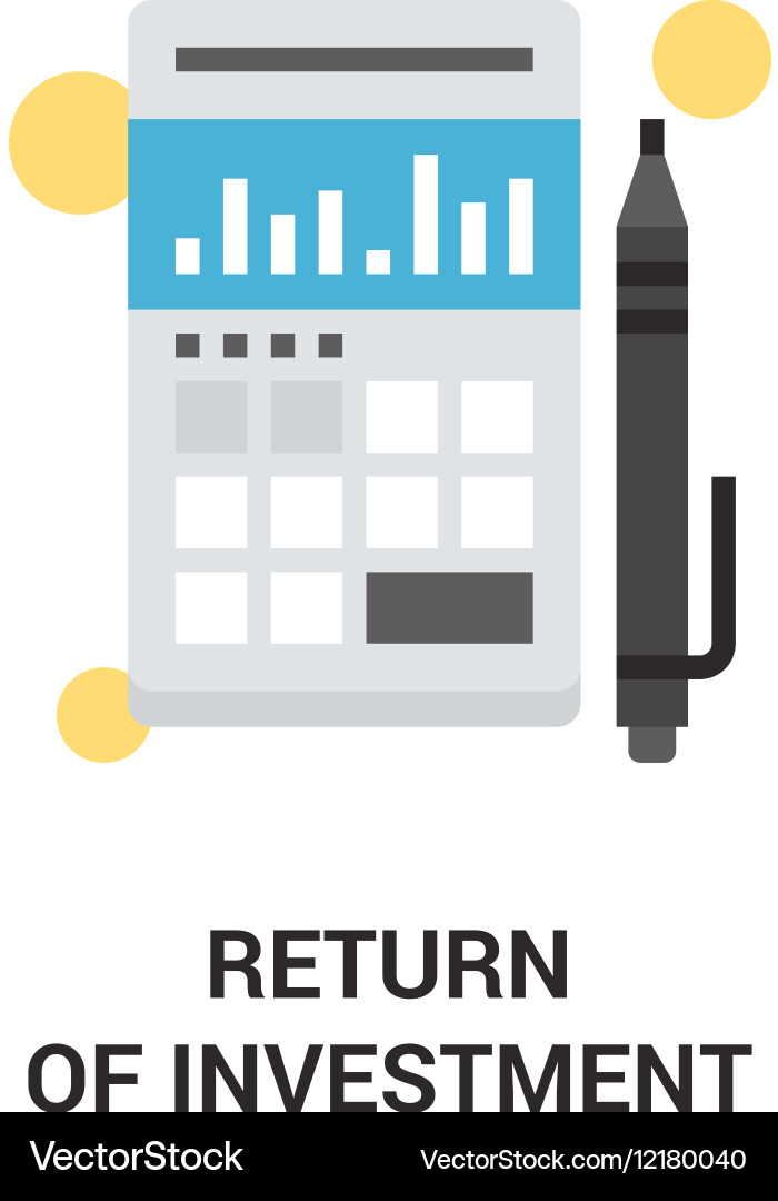 Return of investment Royalty Free Vector Image