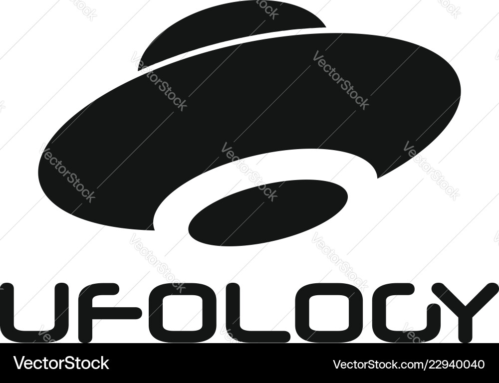 Ufology Celebration Logo Royalty Free Vector Image