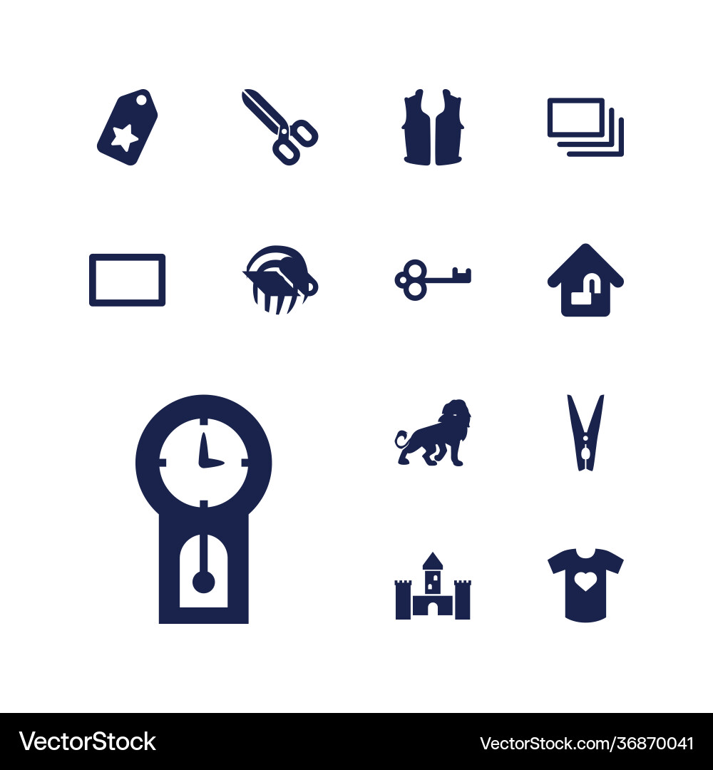 13 template icons Royalty Free Vector Image - VectorStock