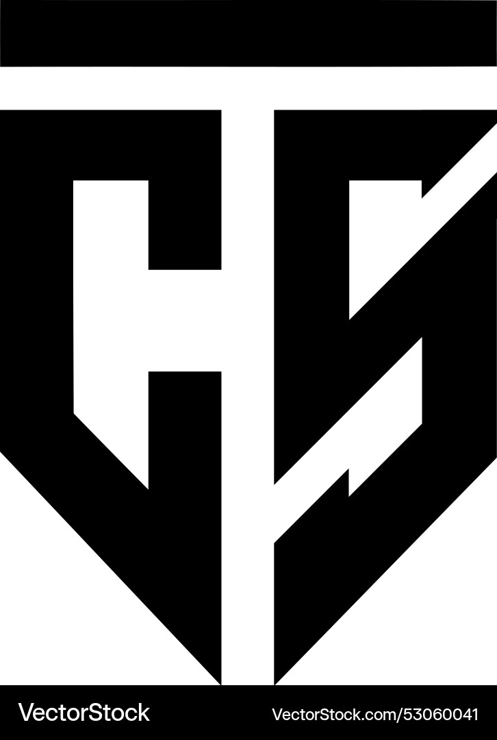 Cs brand logo Royalty Free Vector Image - VectorStock