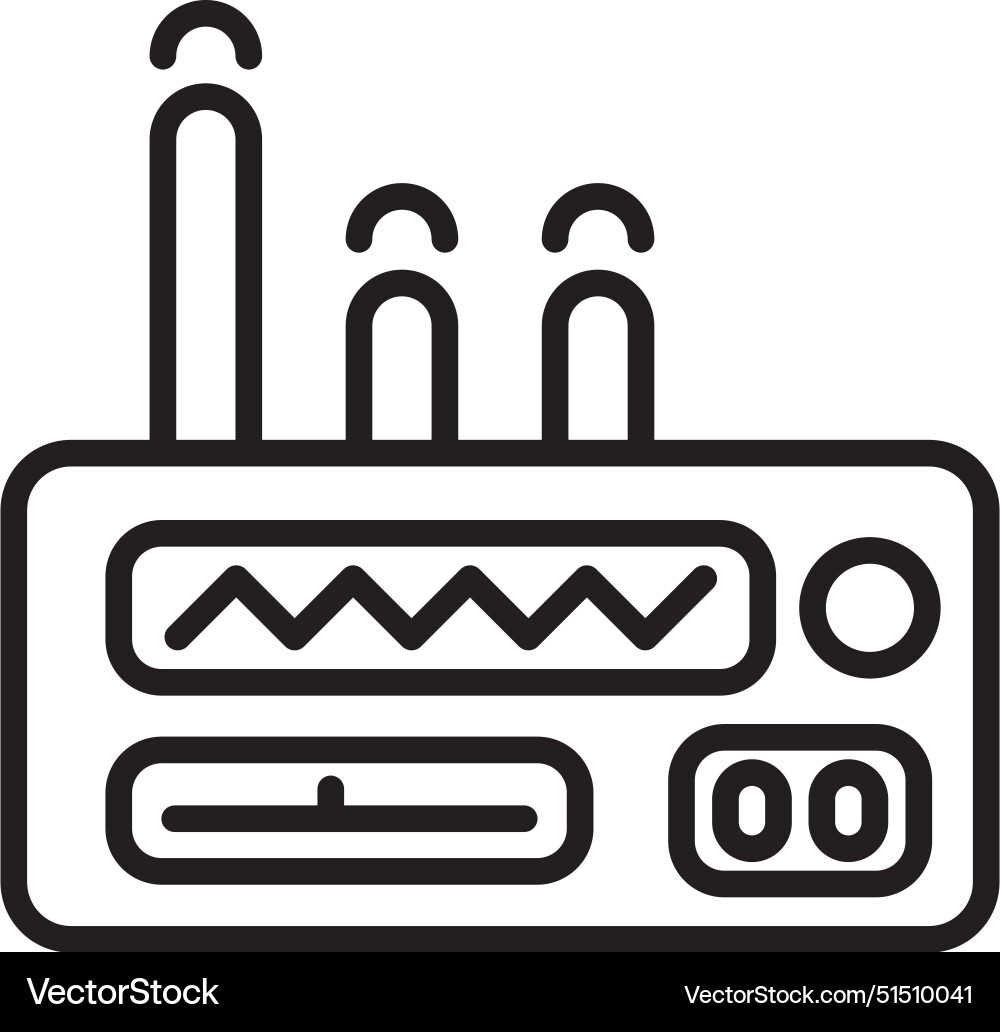 Electronic device line icon Royalty Free Vector Image