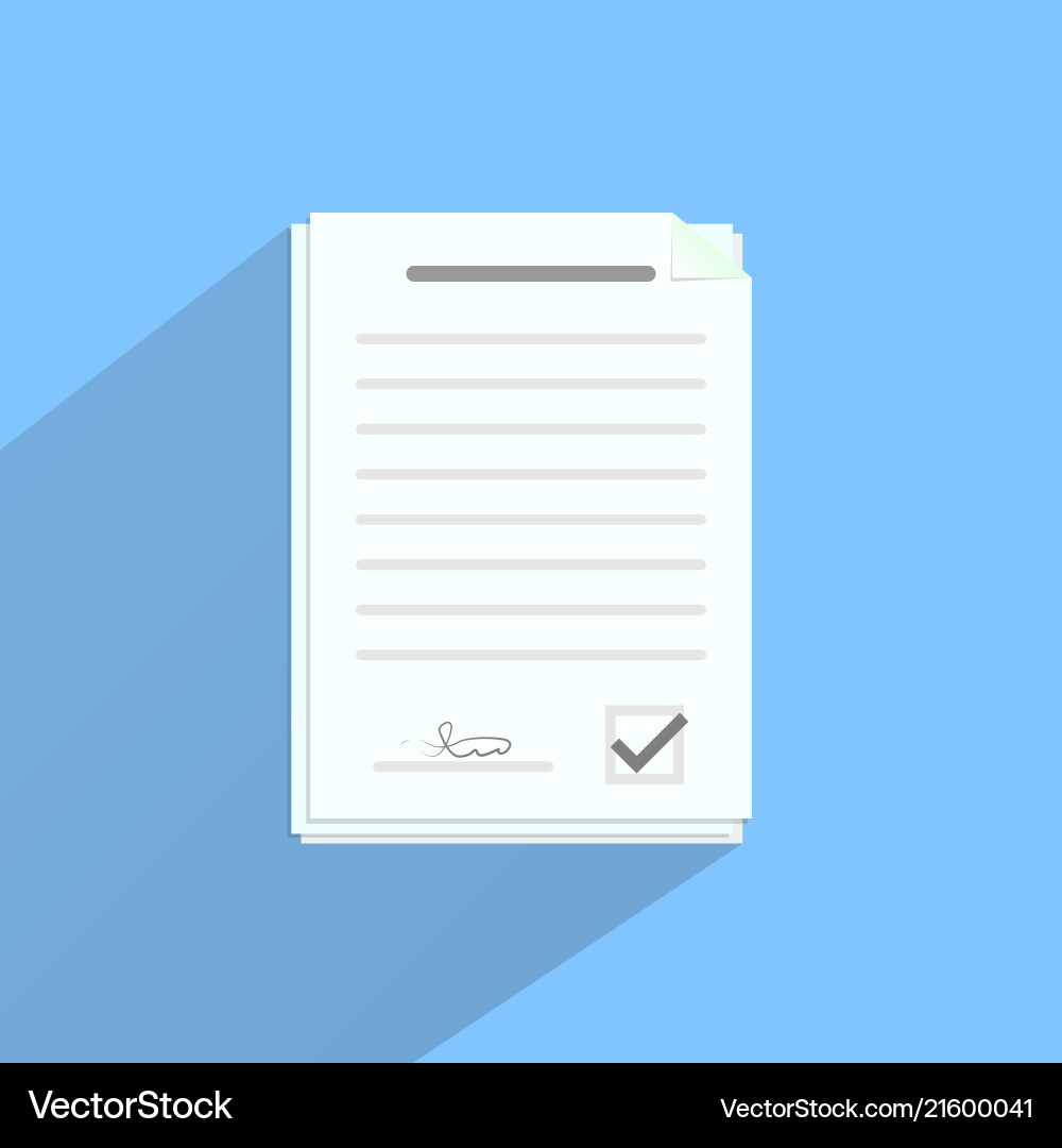 Flat cartoon paper Royalty Free Vector Image - VectorStock