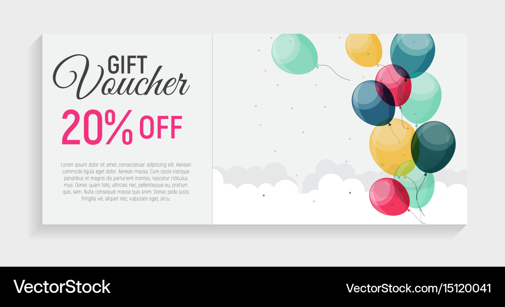 Gift voucher template background Royalty Free Vector Image