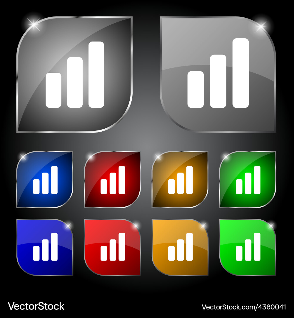 Growth and development concept graph of rate icon Vector Image