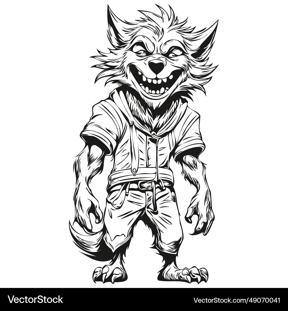 Haunting hand-drawn transformation phenomenon Vector Image