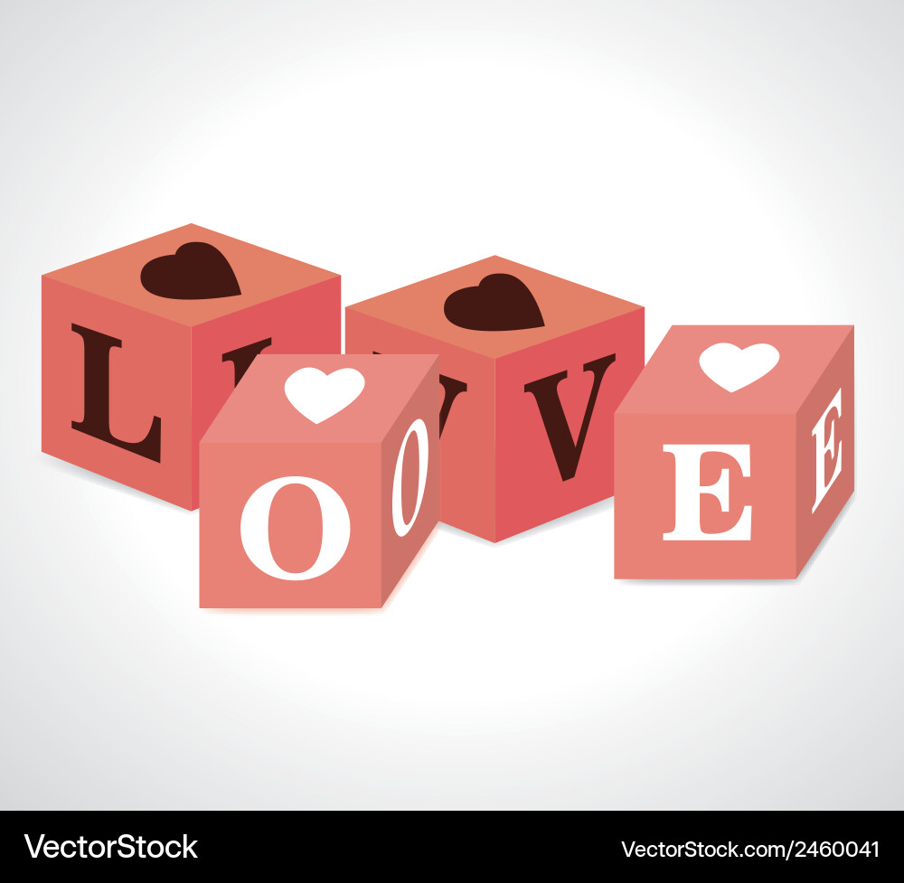 Love design over white background Royalty Free Vector Image