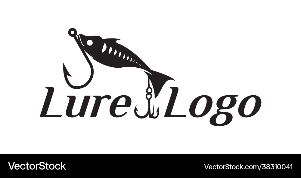 Lure fishing logo Royalty Free Vector Image - VectorStock