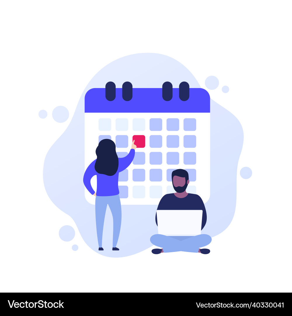 Time Management & Deadlines Royalty Free Vector Image