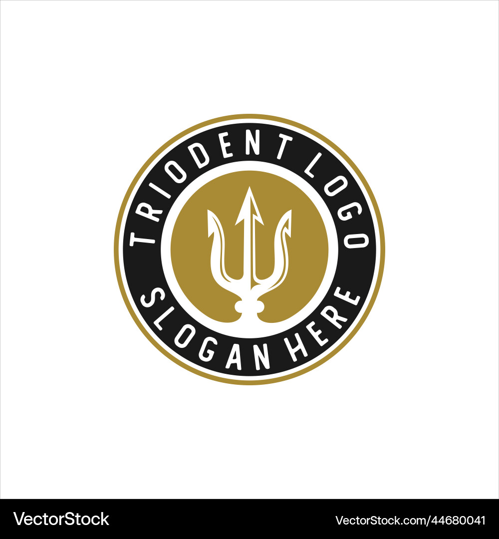 Trident logo Royalty Free Vector Image - VectorStock