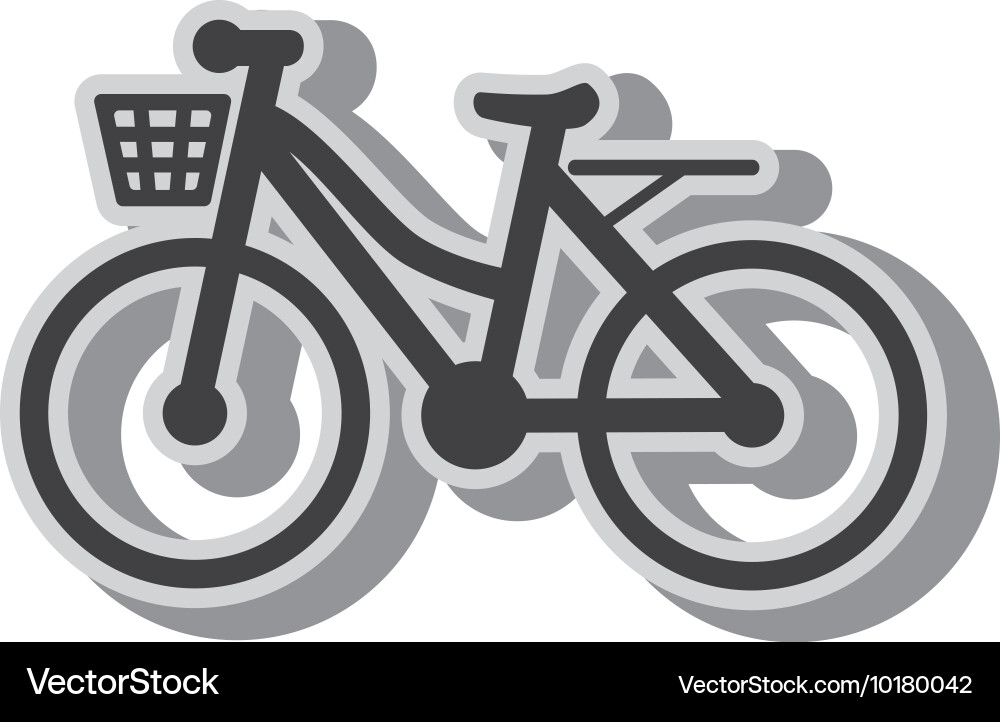Bike transport vehicle icon Royalty Free Vector Image