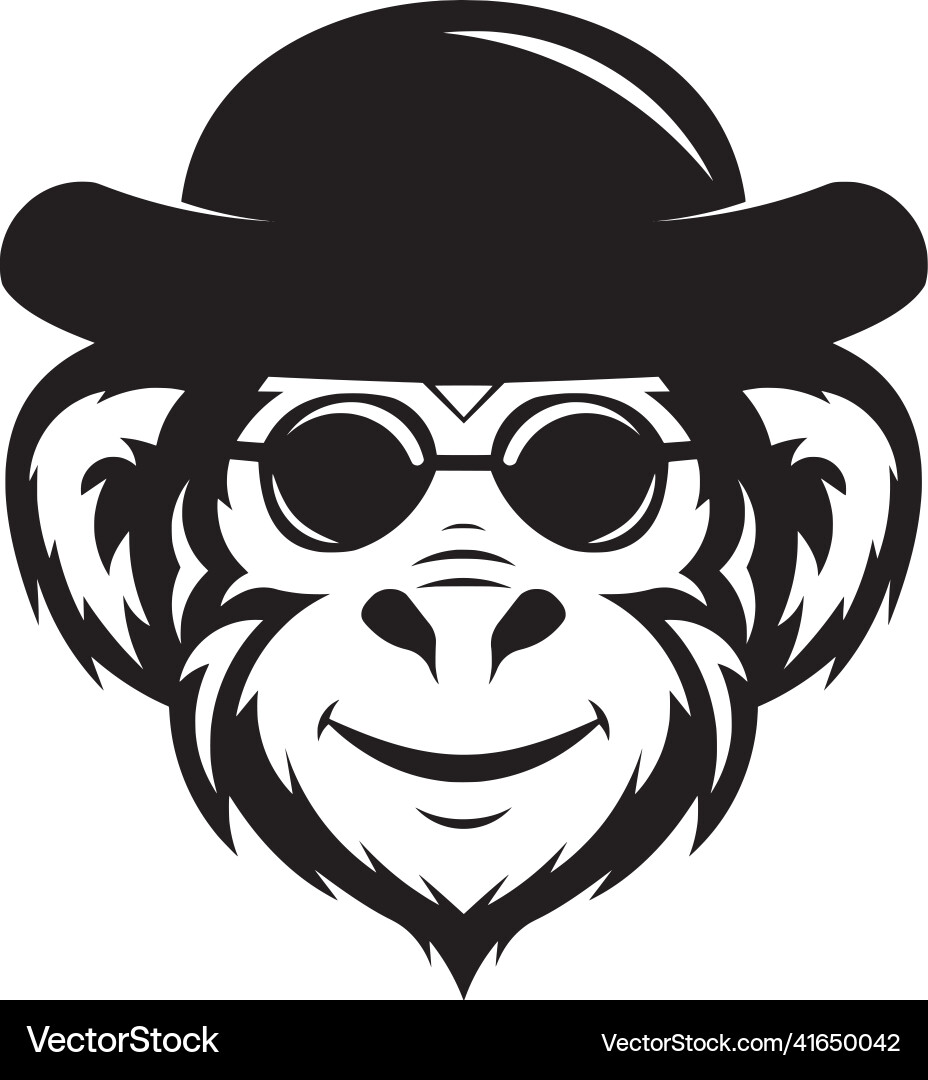Cool monkey Royalty Free Vector Image - VectorStock