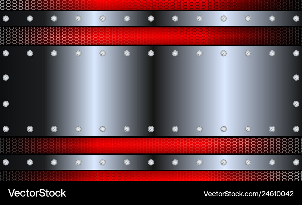 Geometric abstract design in metallic color Vector Image