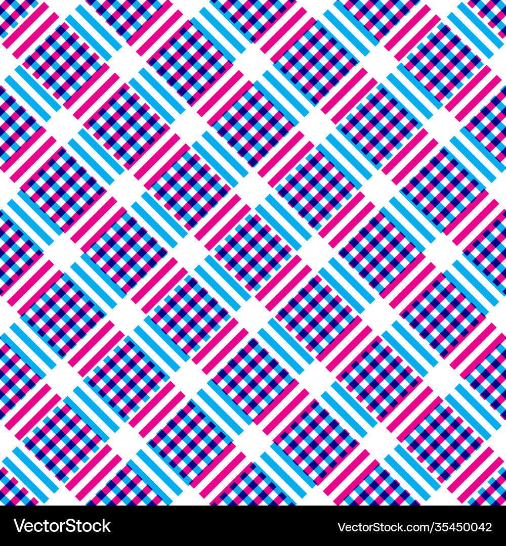 Geometric seamless pattern with crossed lines Vector Image