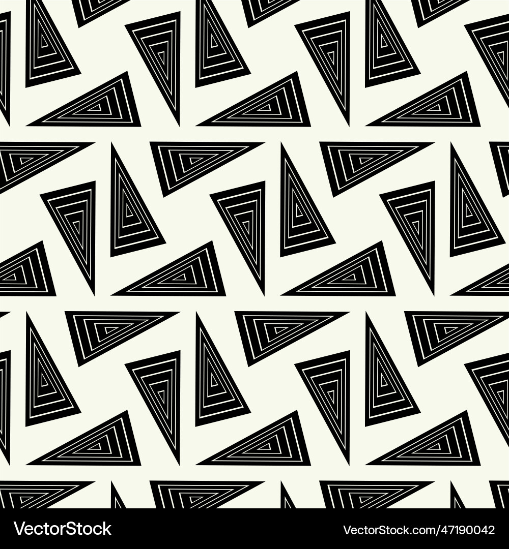 Monochrome geometric pattern in simple graphic Vector Image