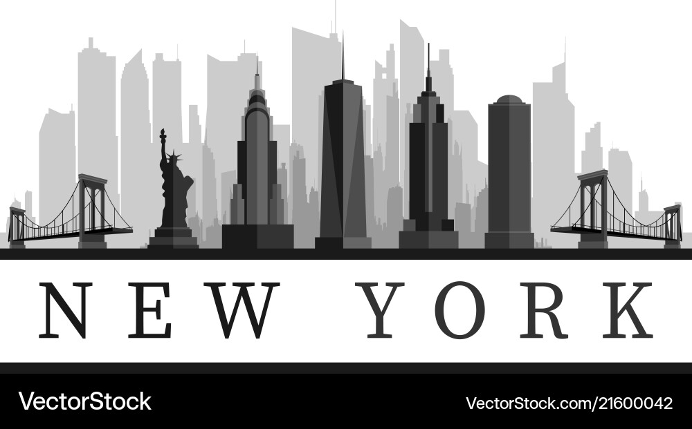 New York City Skyline Royalty Free Vector Image