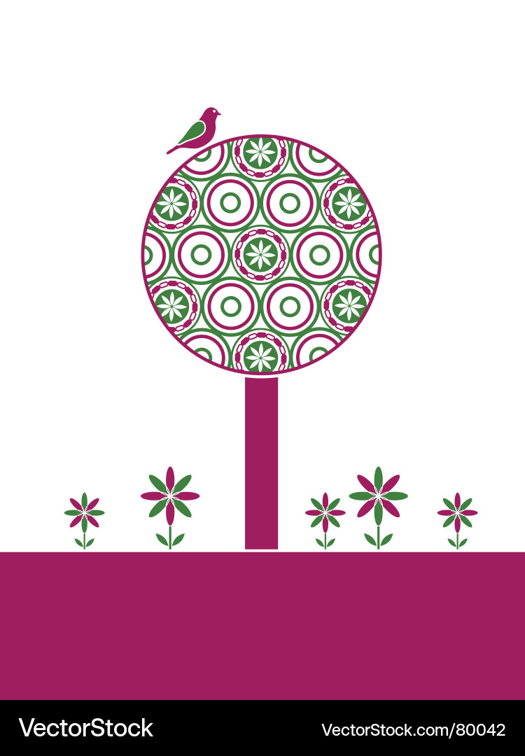 Ornate tree Royalty Free Vector Image - VectorStock