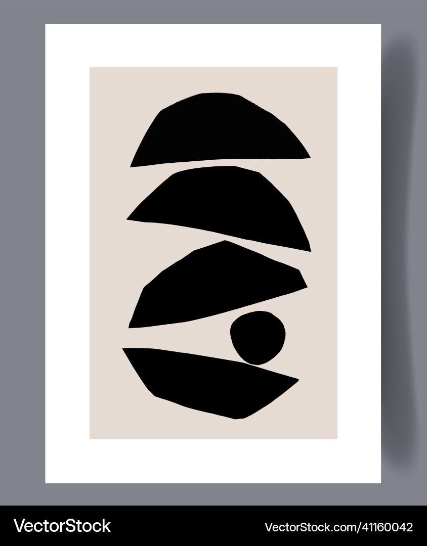 Printable wall art poste Royalty Free Vector Image