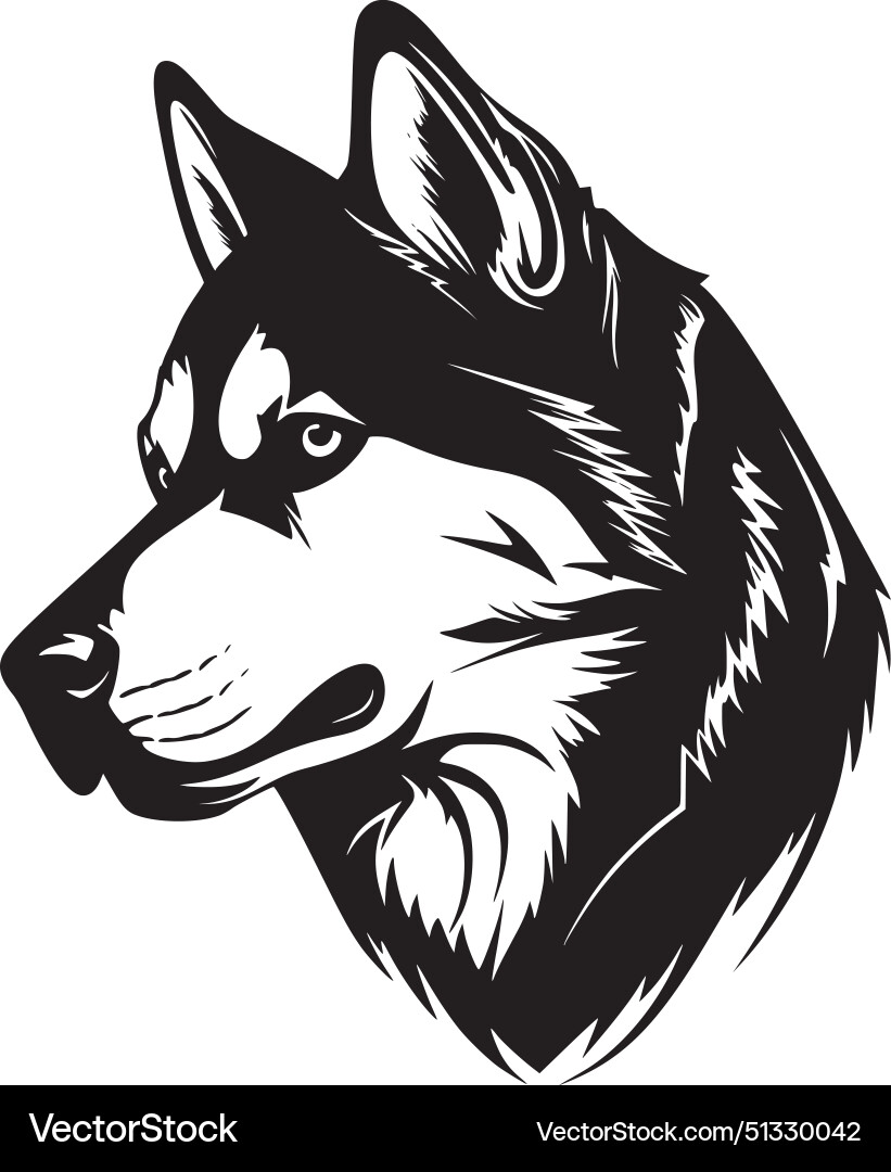 Siberian husky - high quality logo ideal Vector Image