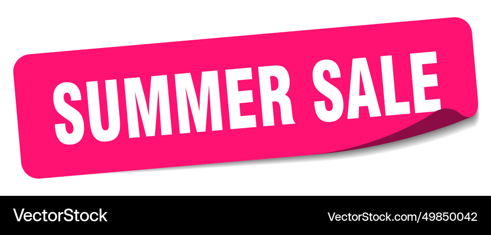 Summer sale sticker label Royalty Free Vector Image