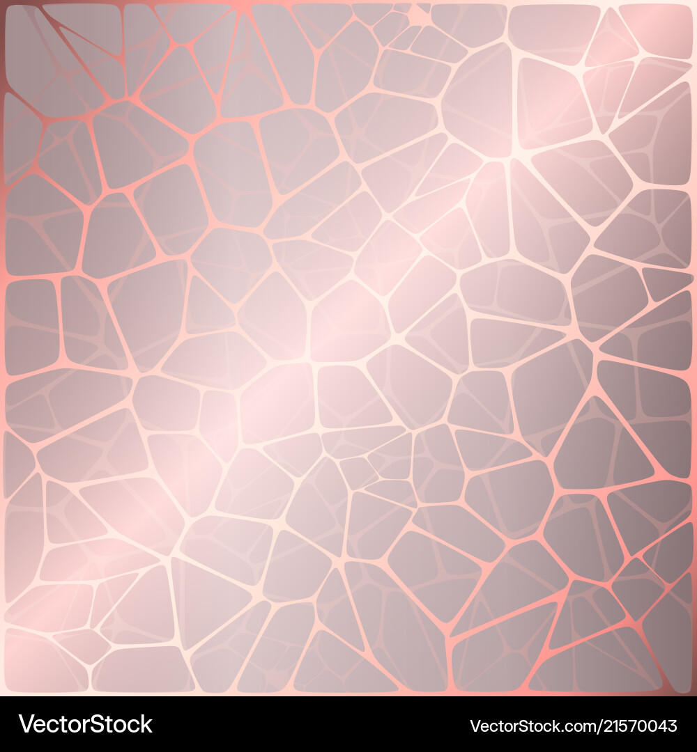 Abstract background with metallic rose gold Vector Image