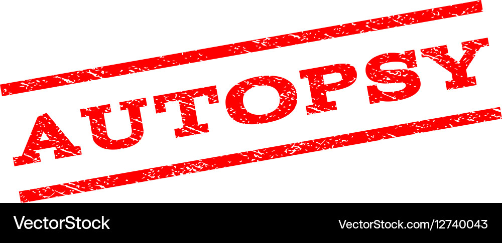 Autopsy Wasserzeichen Stempel Lizenzfreies Vektorbild