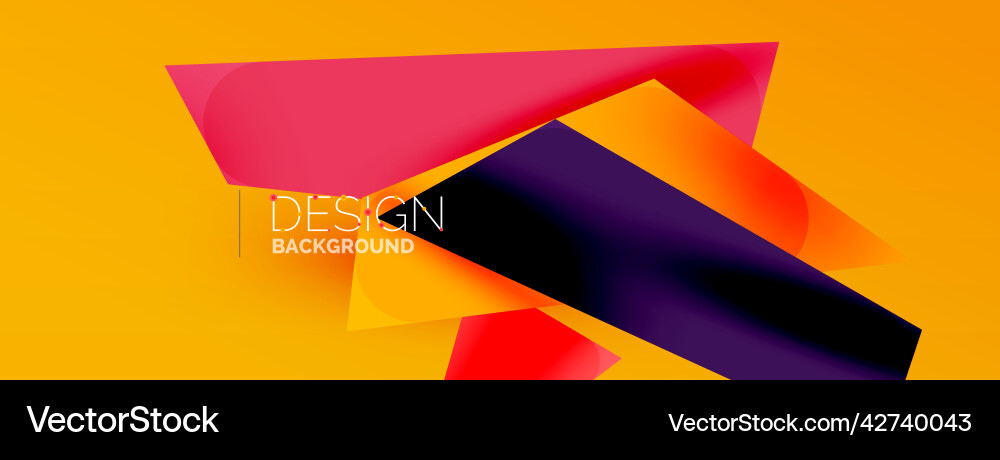 Background abstract overlapping shapes minimal Vector Image