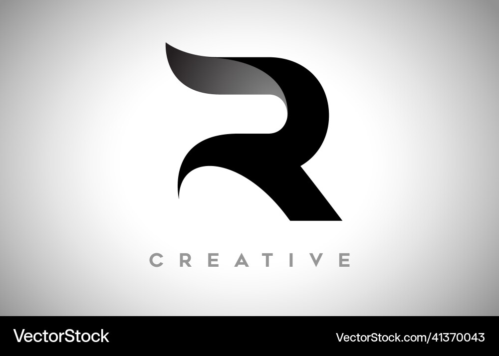 Black Letter R Logo Best Initial Letter R Logo Design Graphic Download