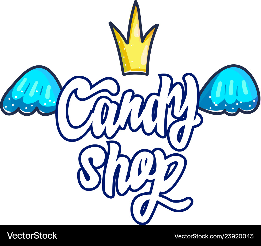 Candy shop hand drawn cartoon Royalty Free Vector Image