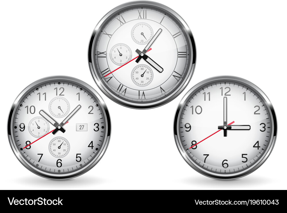 Clocks Royalty Free Vector Image - VectorStock