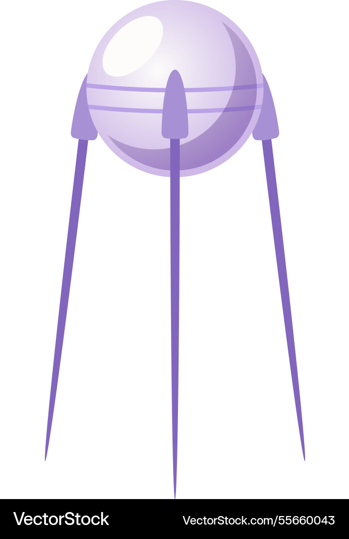 Cosmic alien spaceship Royalty Free Vector Image