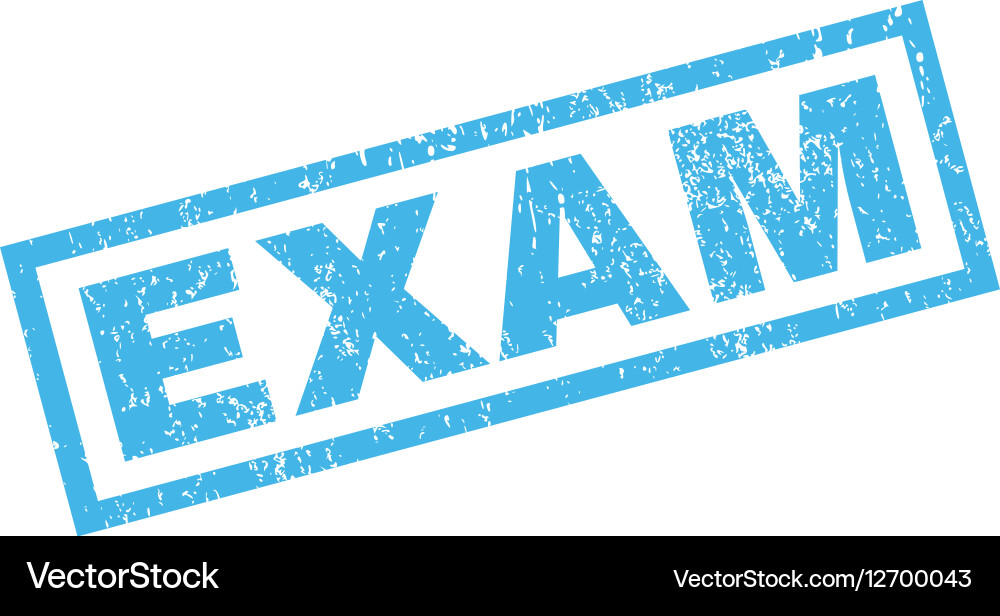 Exam rubber stamp Royalty Free Vector Image - VectorStock