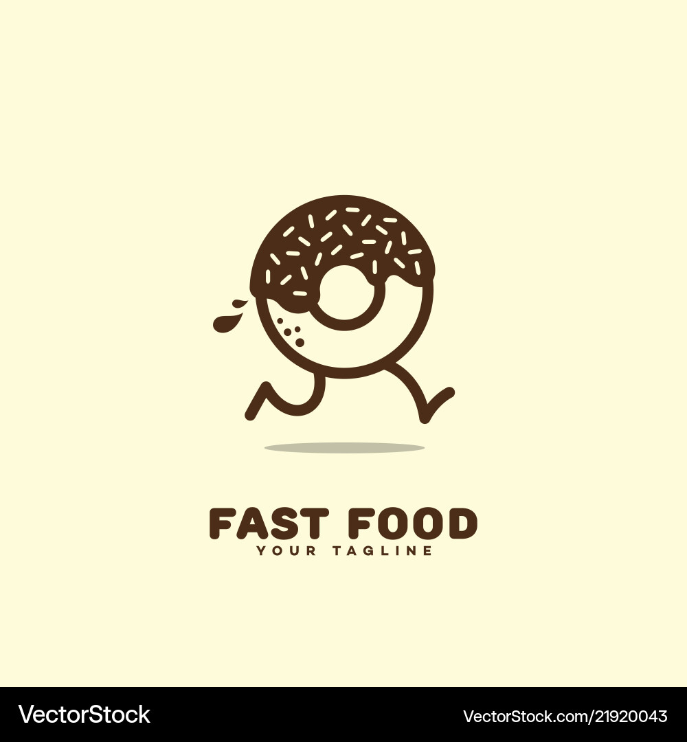 Fast food logo Royalty Free Vector Image - VectorStock
