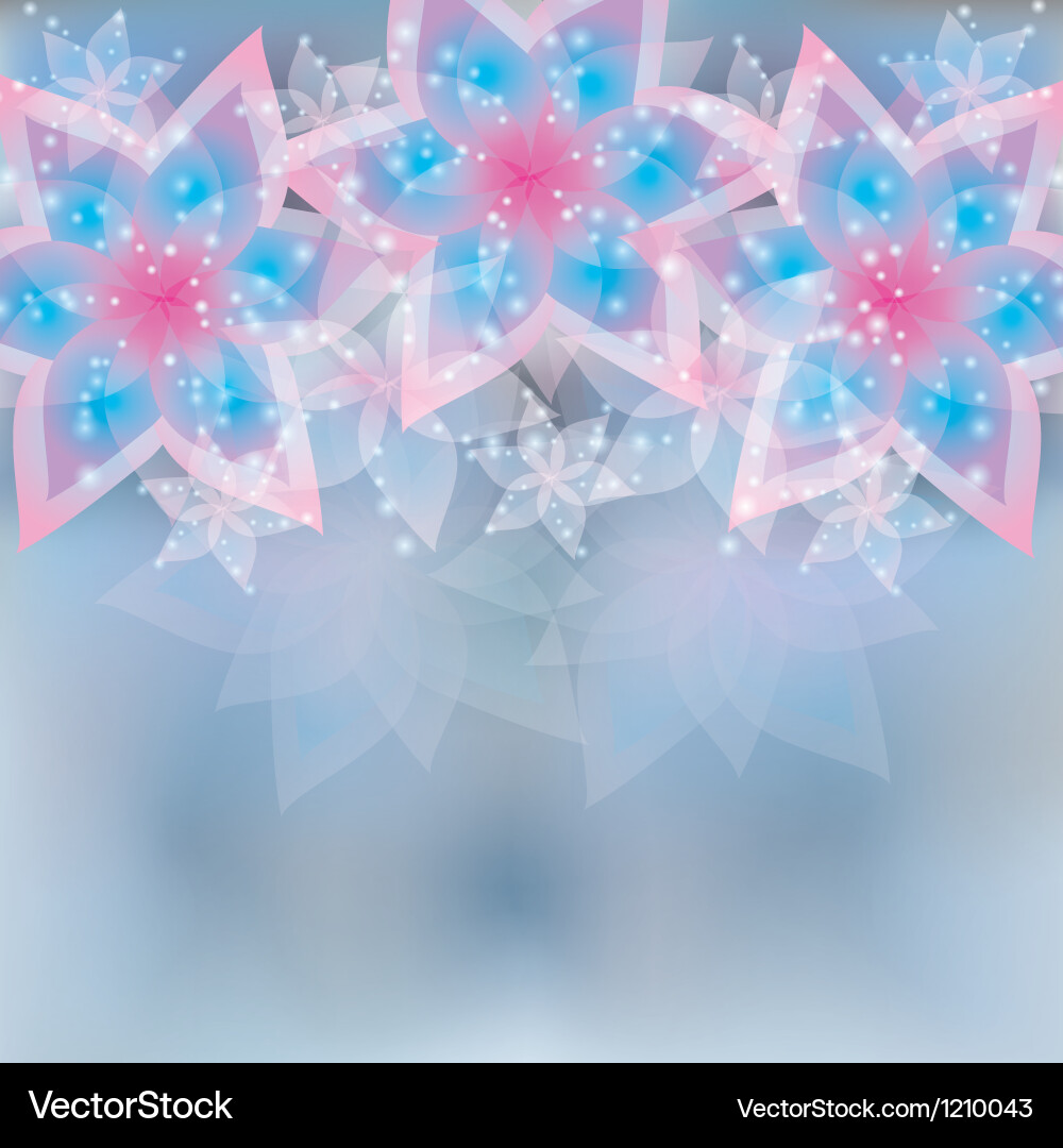 Floral light background greeting or invitation Vector Image