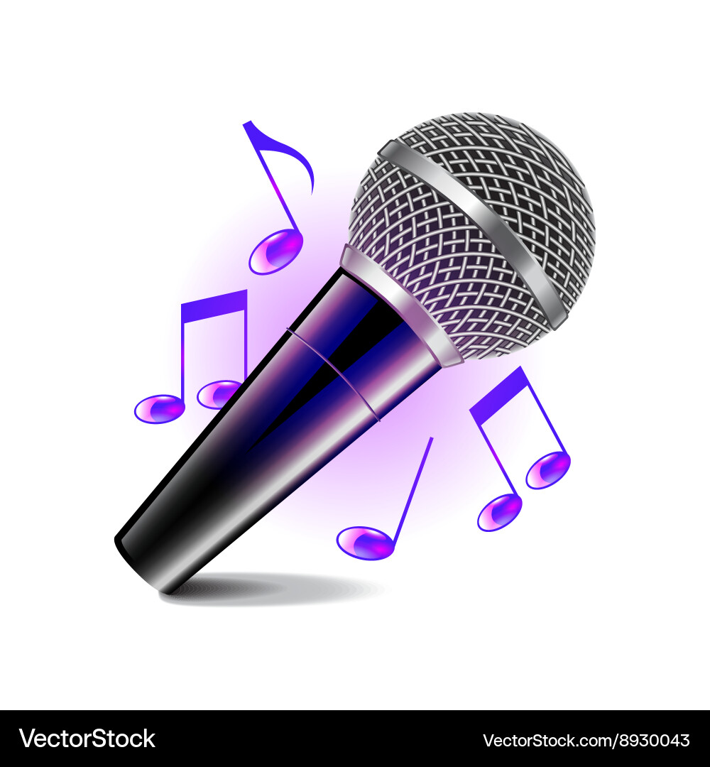 Karaoke icon isolated on white Royalty Free Vector Image