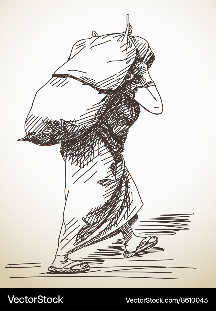 Nepali woman Royalty Free Vector Image - VectorStock