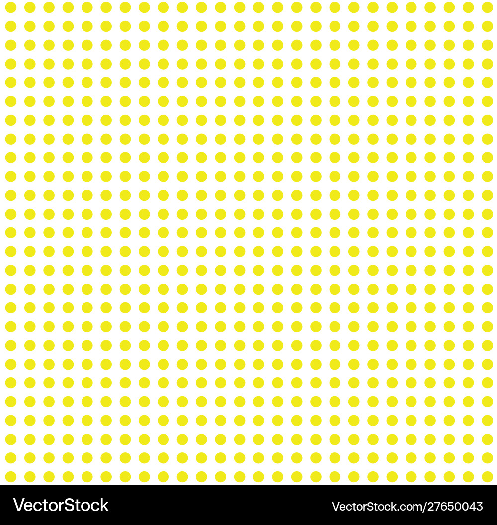 Yellow polka dots Royalty Free Vector Image - VectorStock