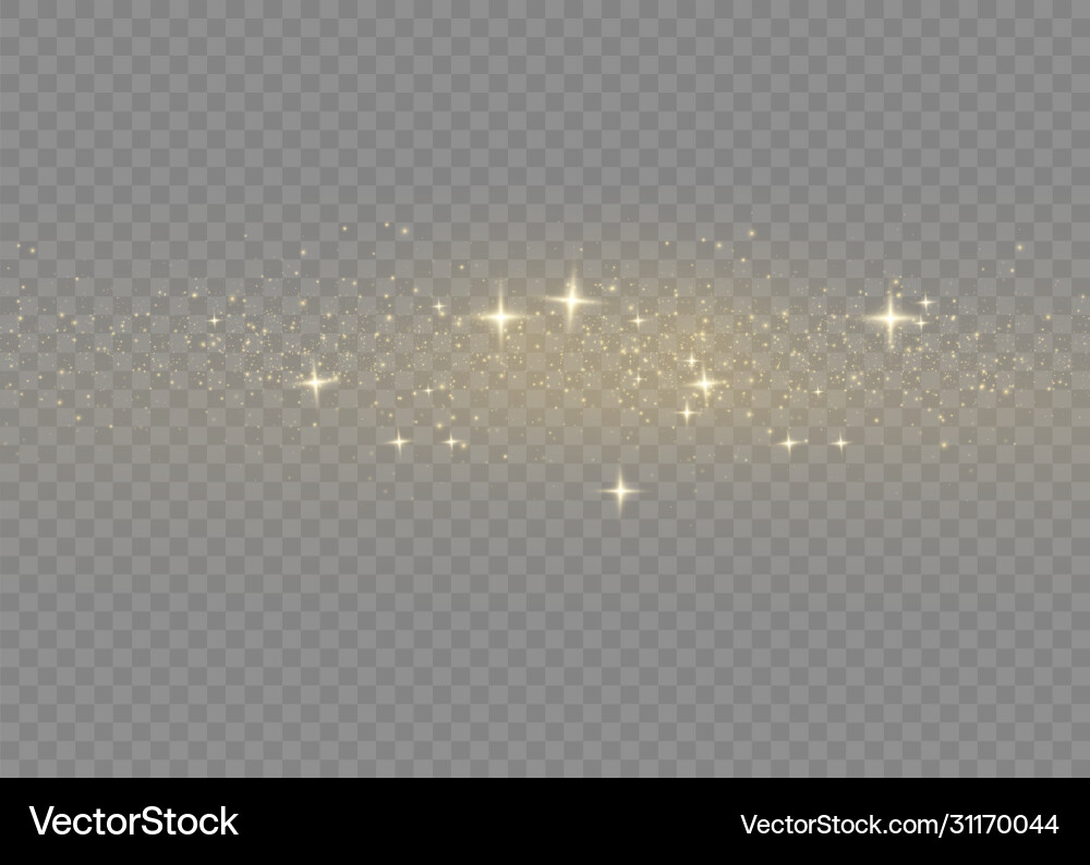 Beautiful yellow dust Royalty Free Vector Image