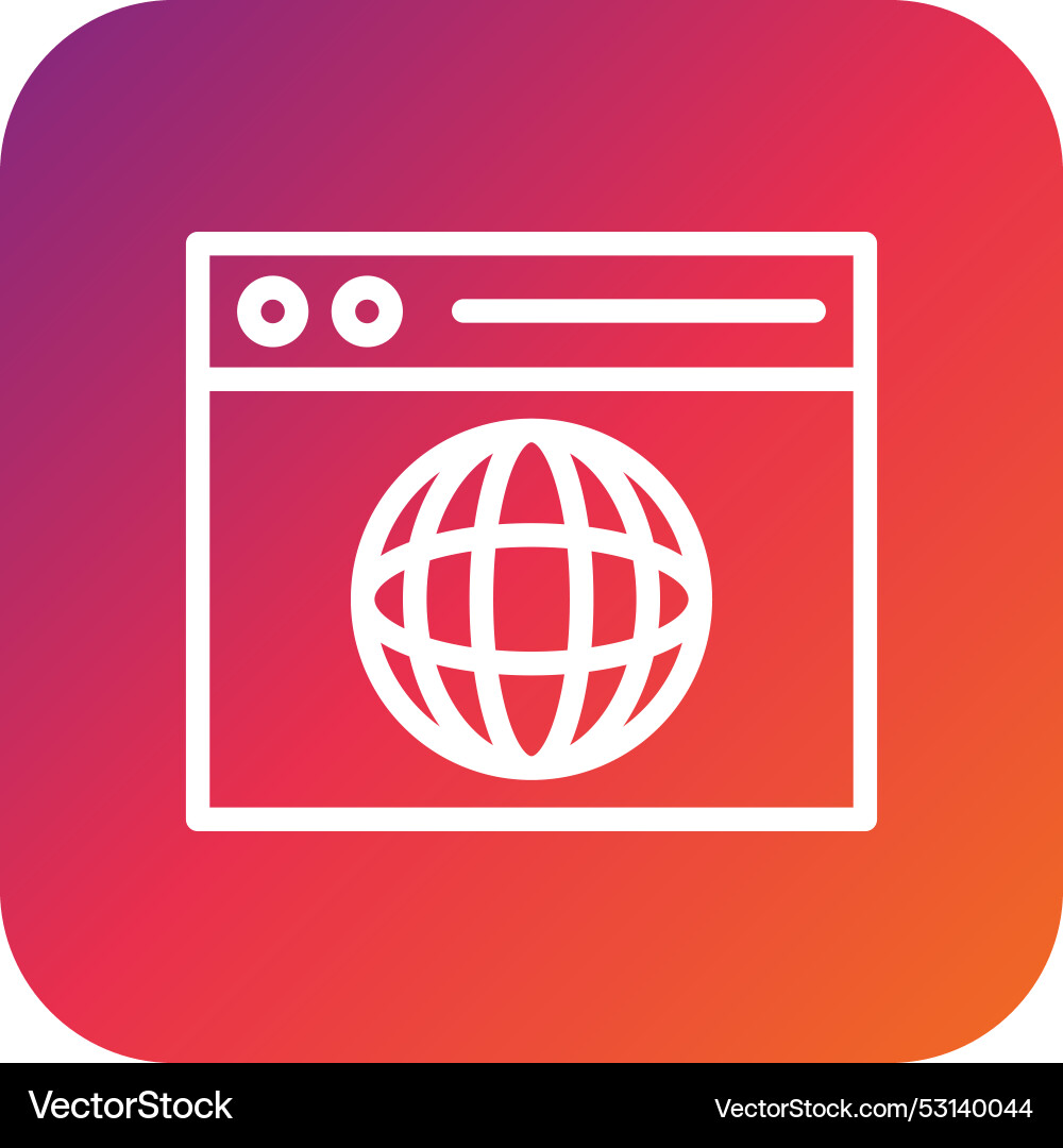 Browser icon design Royalty Free Vector Image - VectorStock