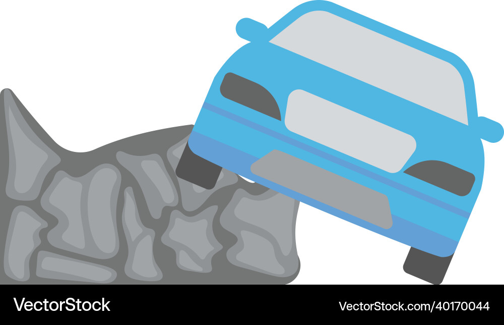 Car accident Royalty Free Vector Image - VectorStock