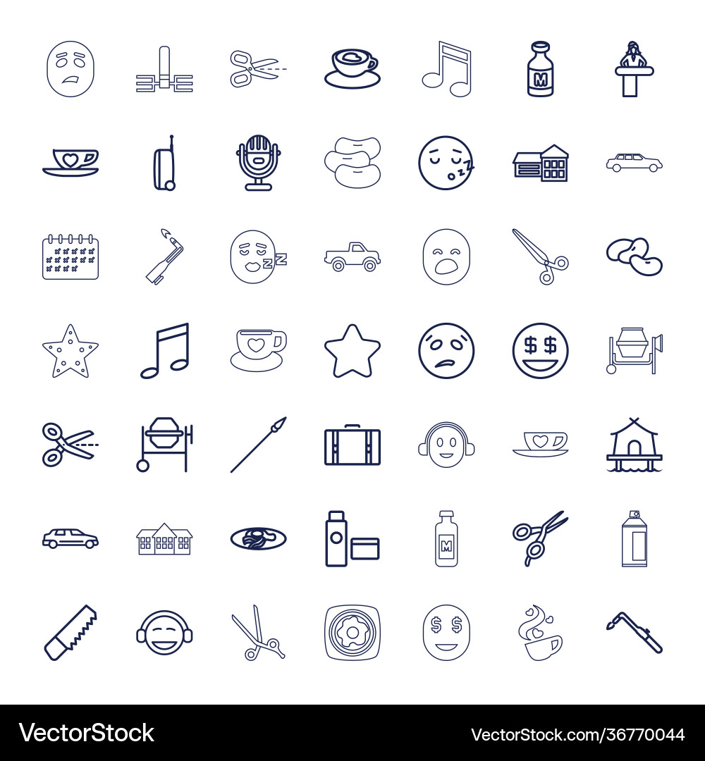 Clipart icons Royalty Free Vector Image - VectorStock