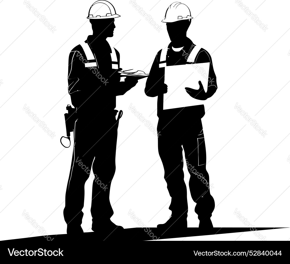 Creative creators engineers with plan icon Vector Image