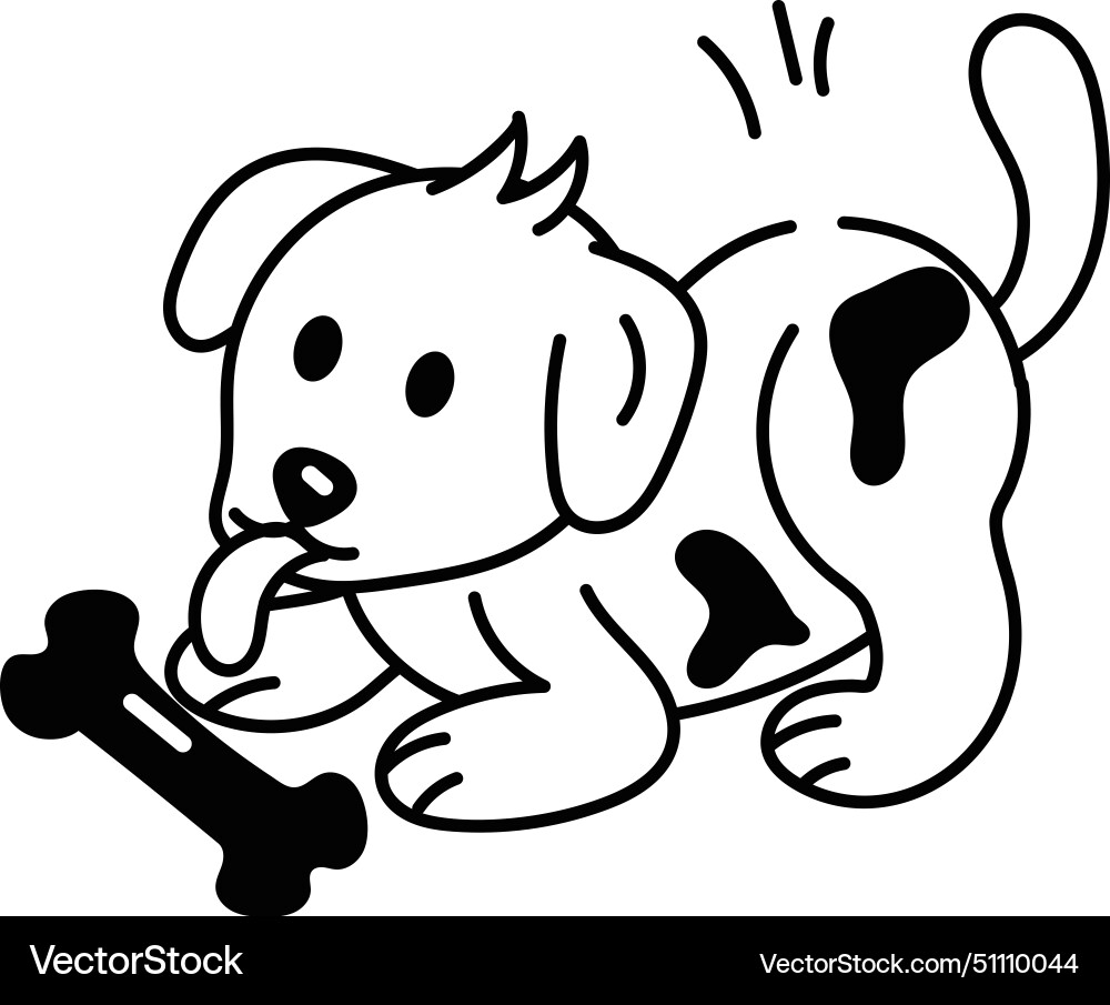 Dog bone Royalty Free Vector Image - VectorStock
